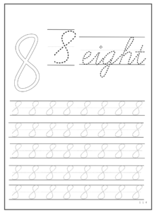 Printable cursive alphabet worksheet - improve your writing