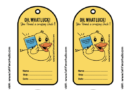 Free printable duck tags PDF PDF template free