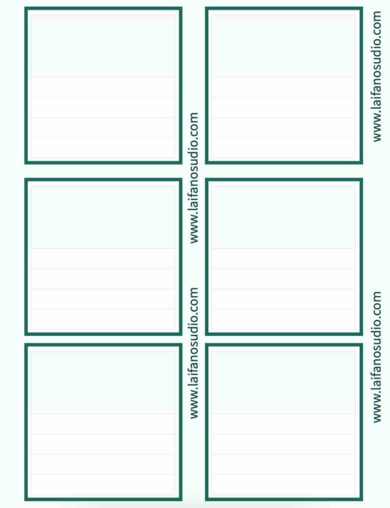 Free printable square garden plant labels template